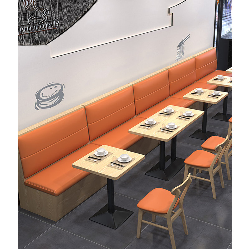 Canadian Linen Nordic Style Modern Restaurant Cafe Bar Benches Faux ...