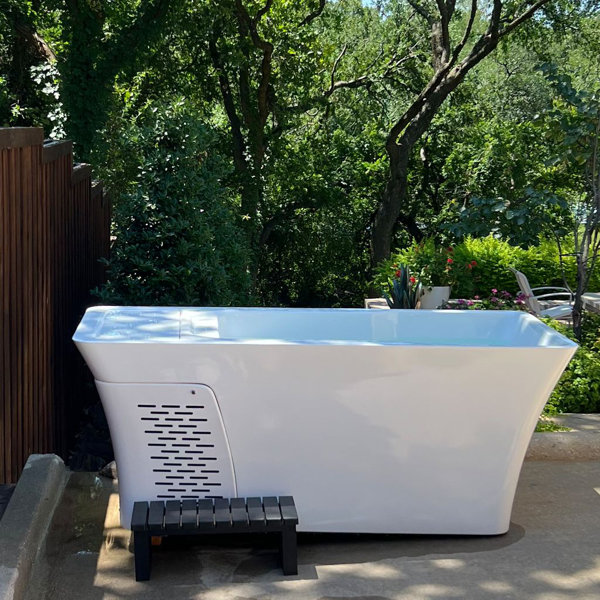 LifeTrend Alta 1 Person Compact Cold Plunge Ice Bath Tub with Built-in ...