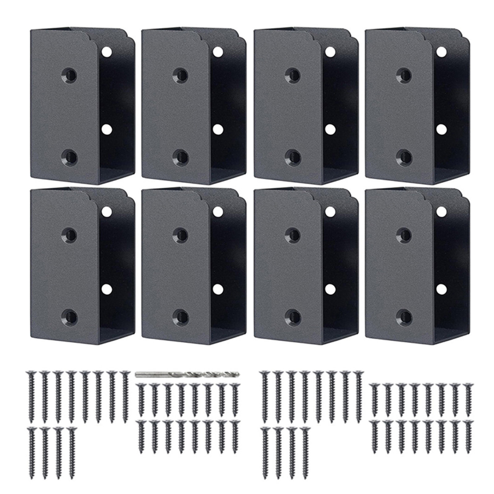 Arlmont & Co. 8Pcs Stainless Steel Deck Railing Brackets Stair ...