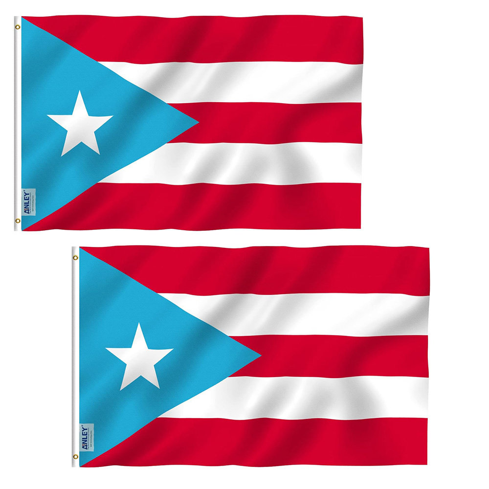 Ebern Designs Fly Breeze 3x5 Foot Light Blue Puerto Rico Flag - Puerto ...