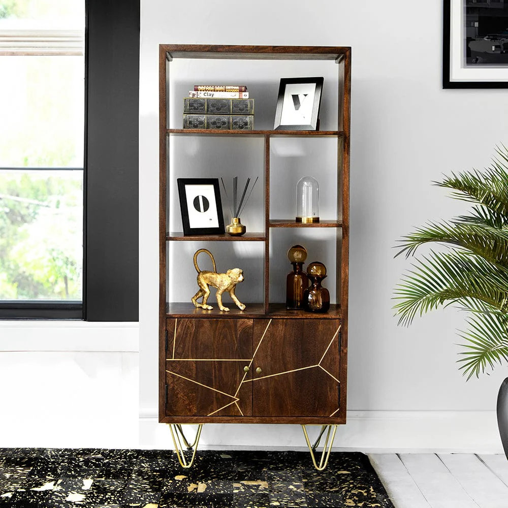 Canora Grey Antoney 180cm H x 80cm W Solid Wood Standard Bookcase ...