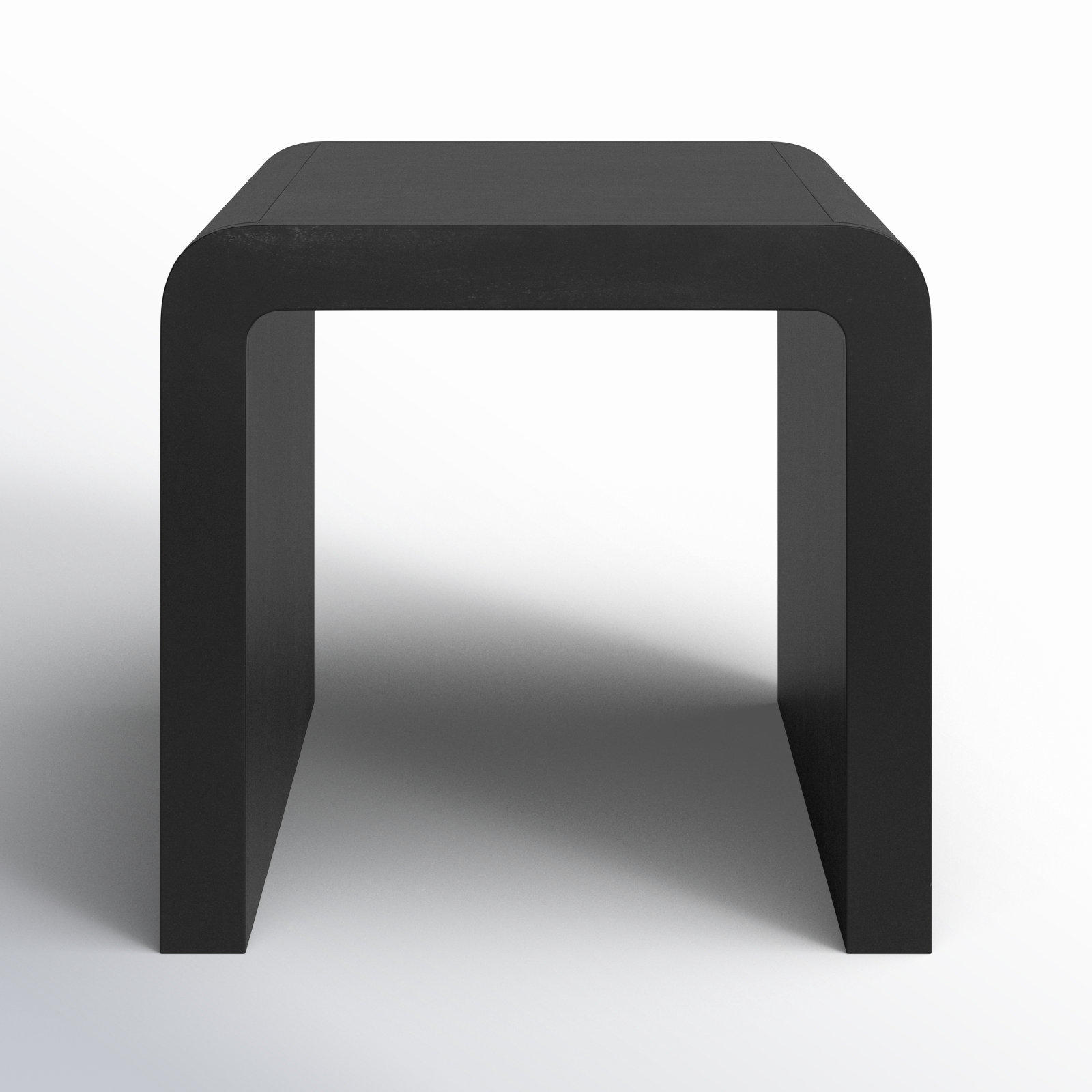Joss & Main Runi Modern Solid Wood Waterfall Curved End Table & Reviews ...