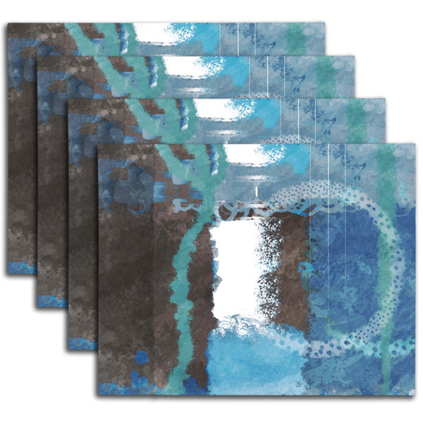 LeRoi Products Polyester Abstract Placemat | Wayfair