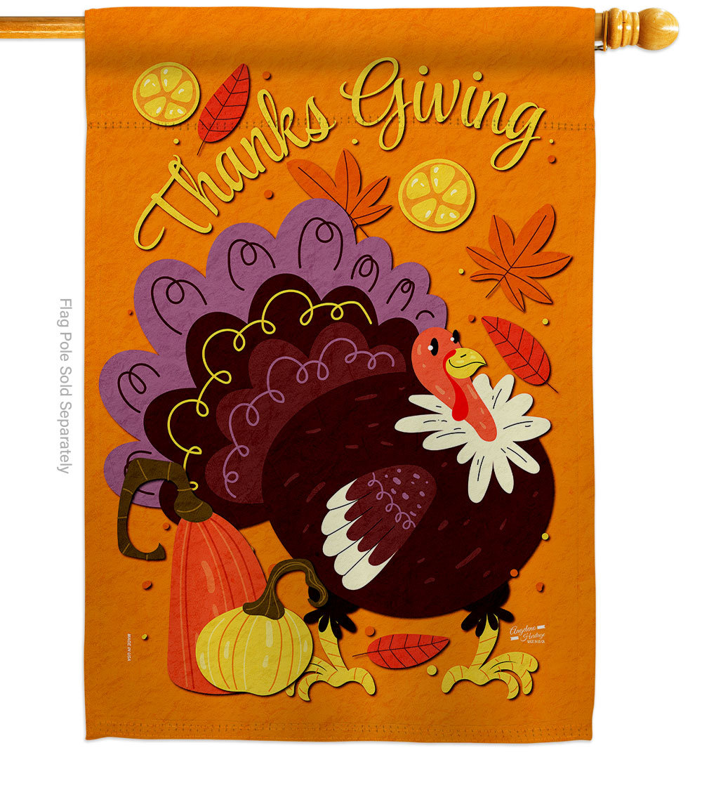 Angeleno Heritage Thanks Giving Turkey House Flag Thanksgiving Falltime ...