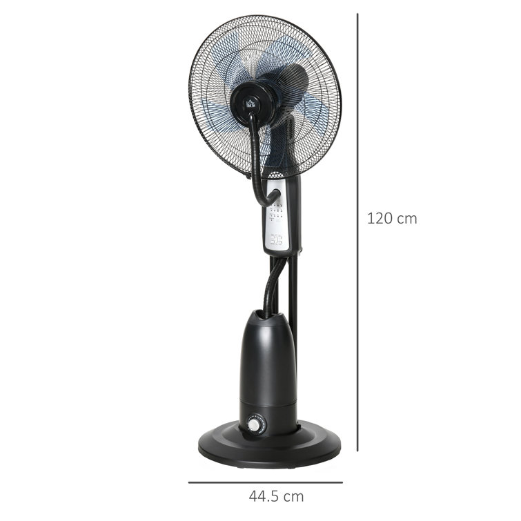 Symple Stuff Amilliona 120Cm Oscillating Pedestal/Standing Fan ...