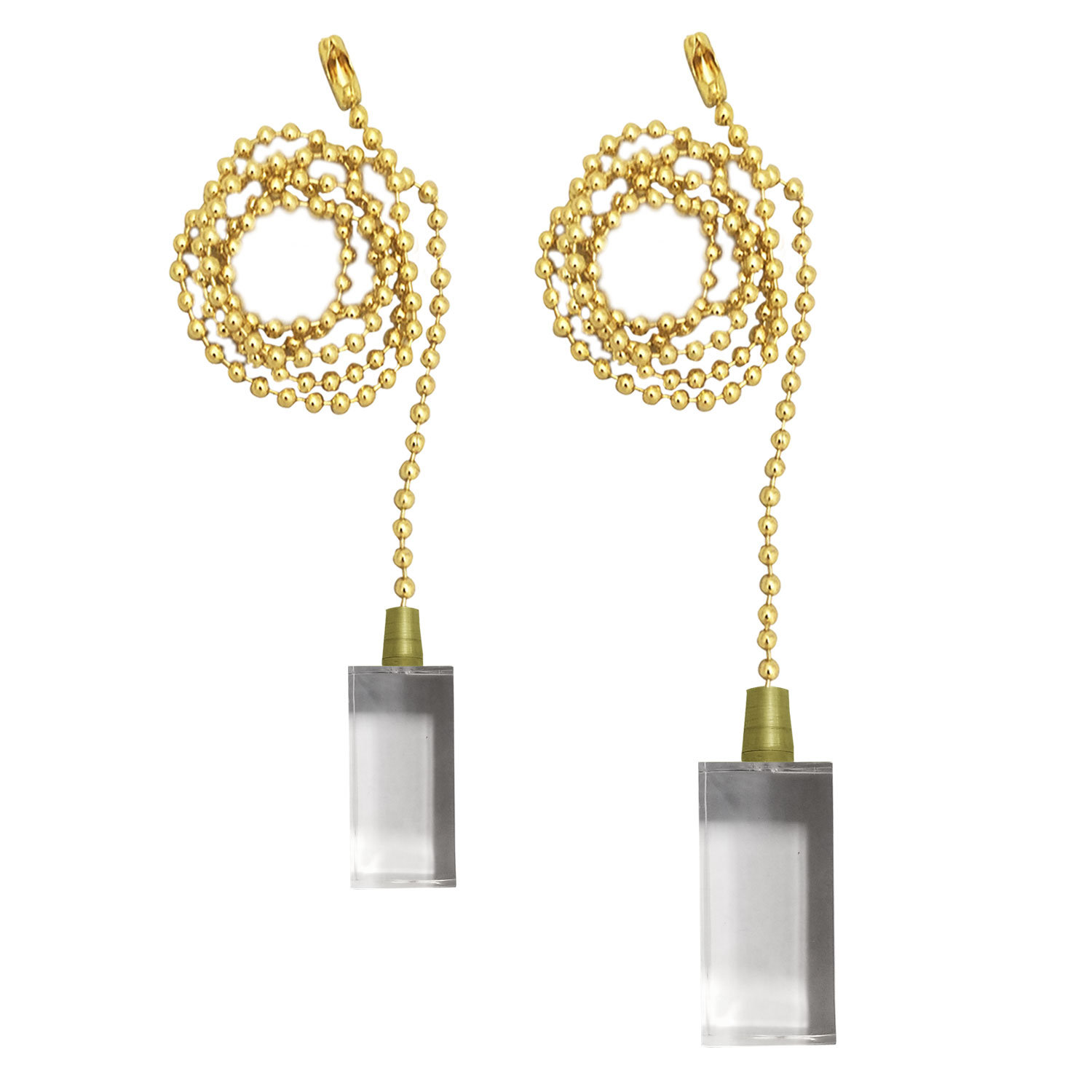 Royal Designs Rectangle Shaped Lucite Ceiling Fan Pull Chains - Wayfair ...