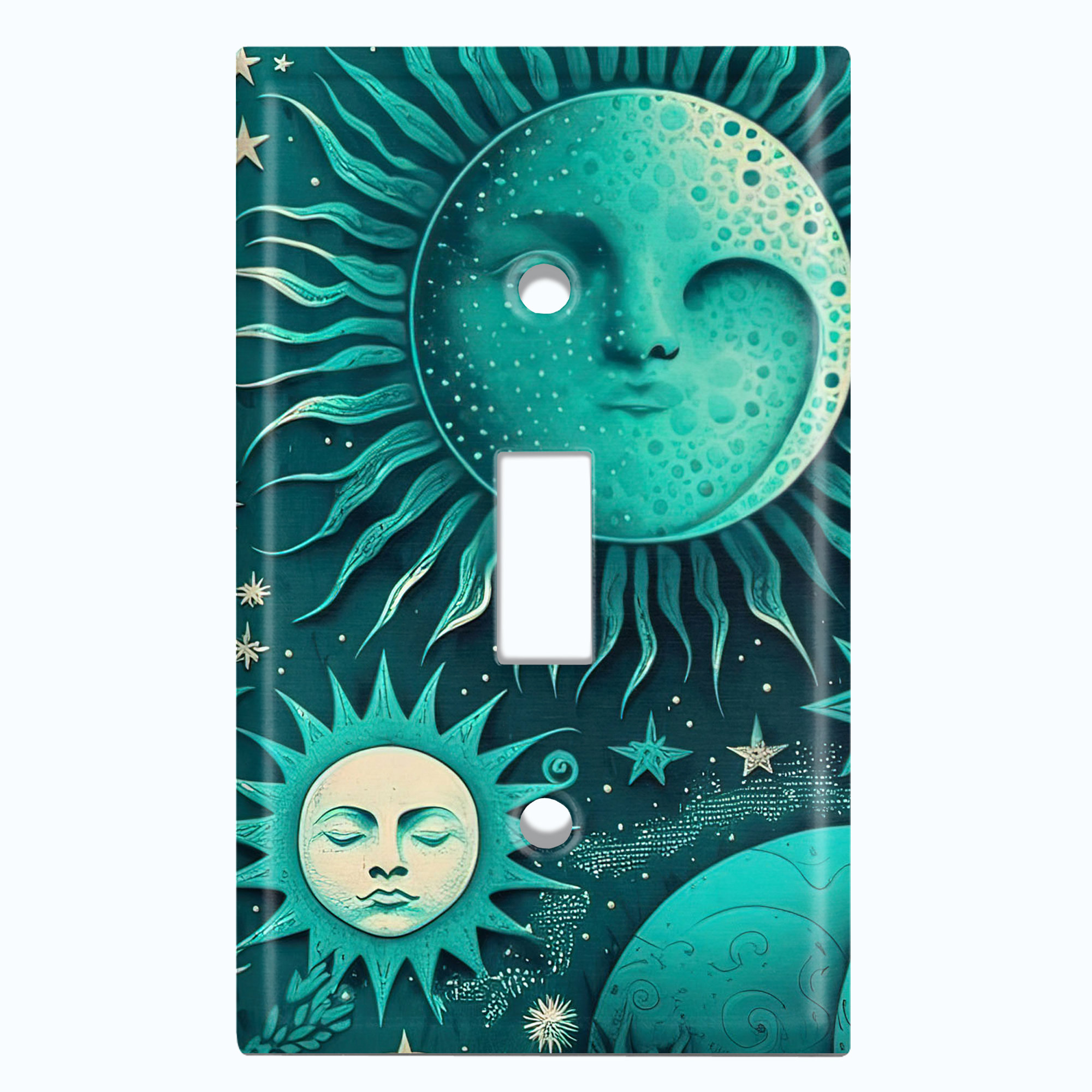 WorldAcc Metal Light Switch Plate Outlet Cover (Astronomy Space Sun ...