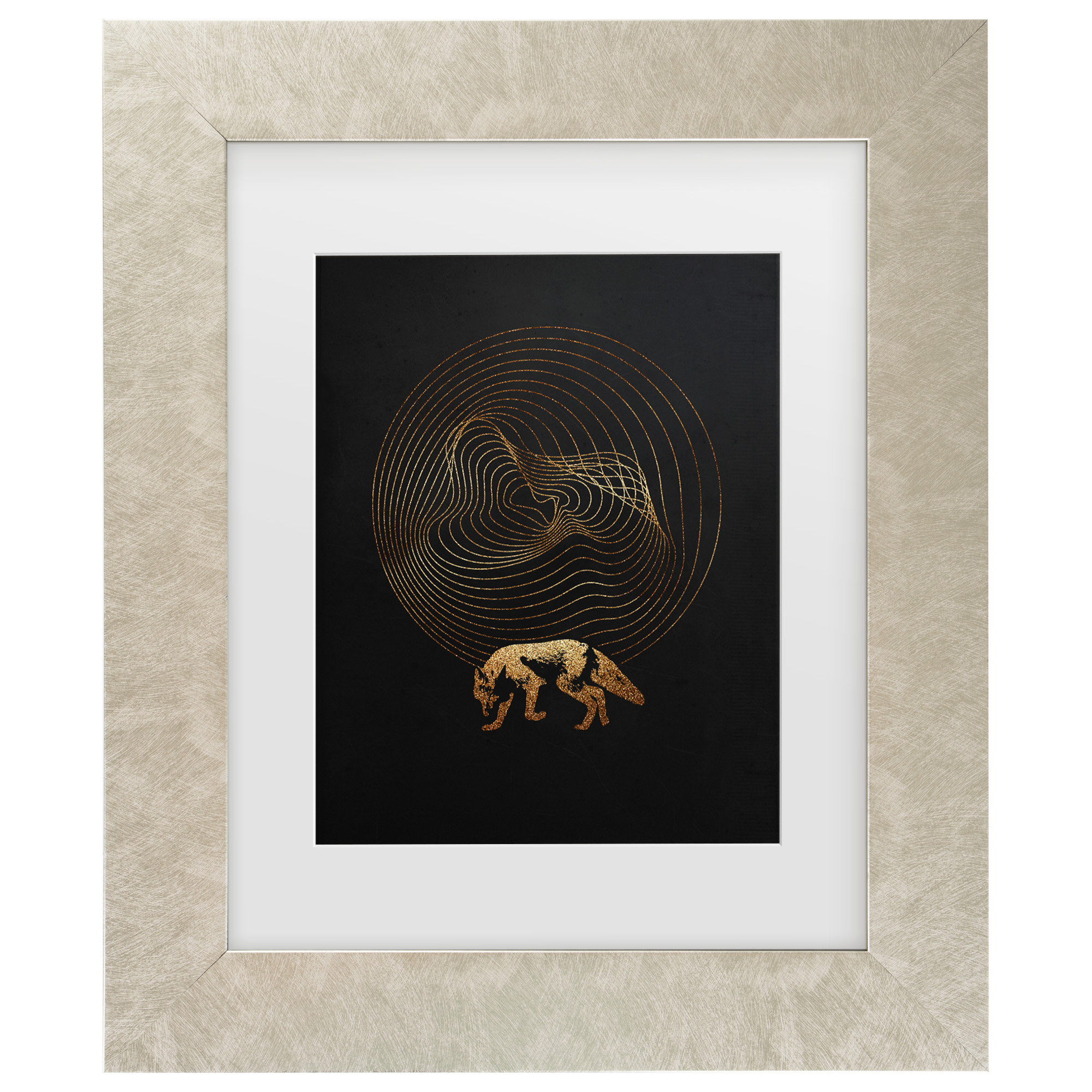 Trademark Canvas Art Golden Path Framed On Canvas by Robert Farkas ...