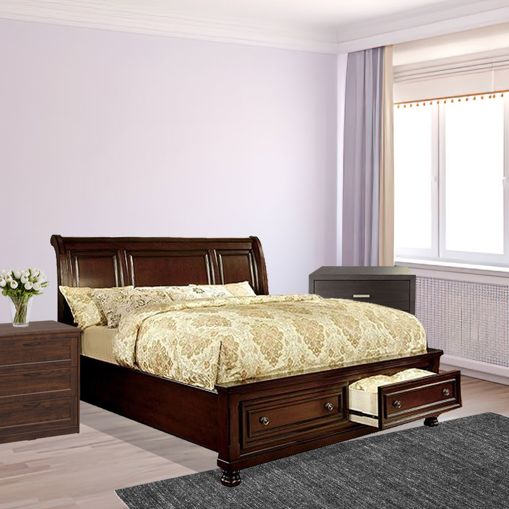 Bloomsbury Market Buckhall California King Solid Wood Footboard Storage ...