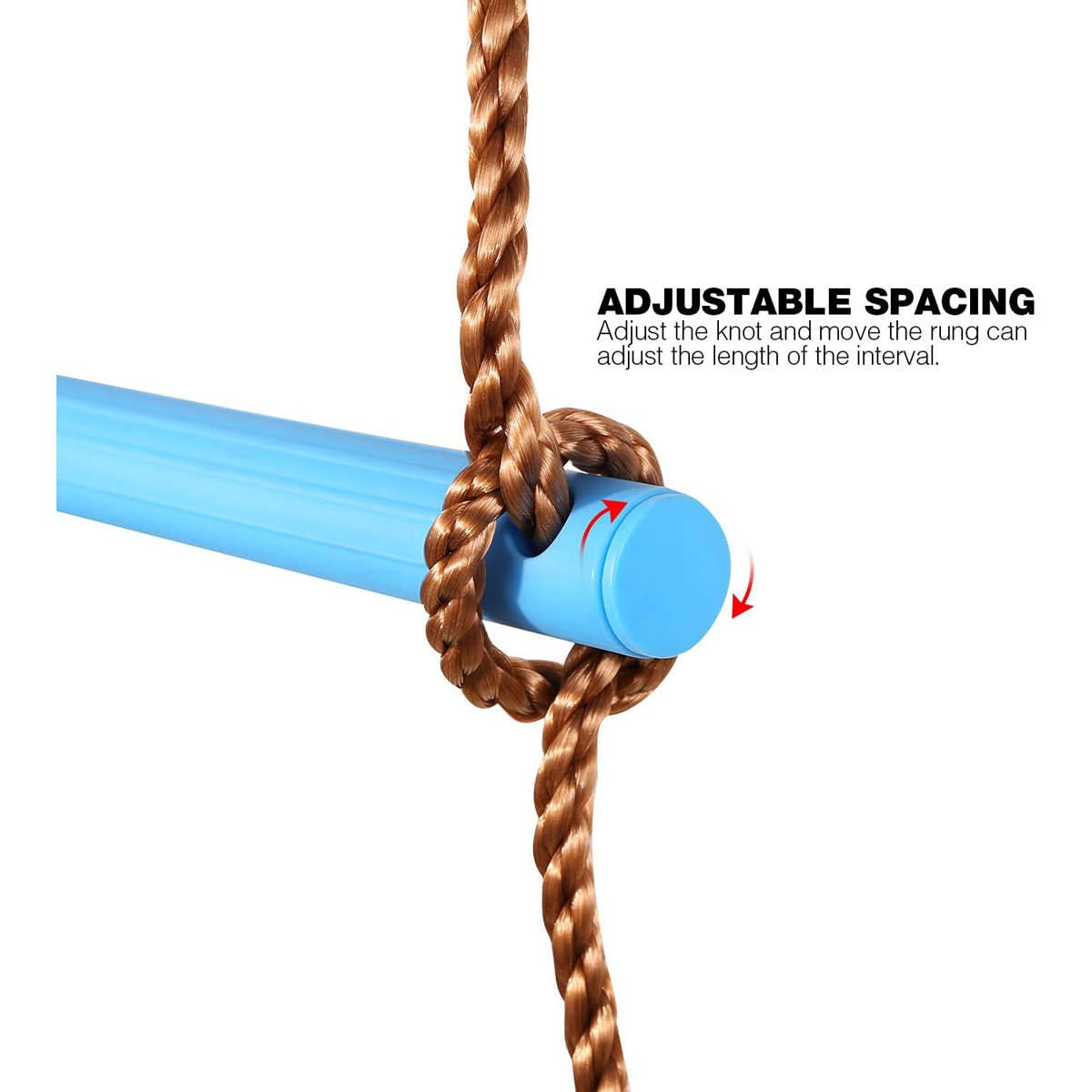 REDCAMP Plastic Multi Color Swing Set Rope Ladder | Wayfair