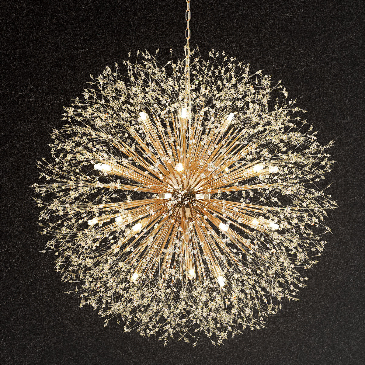 Everly Quinn Aadiv 20 - Light 39.4“ Oversized Grand Sphere Crystal ...