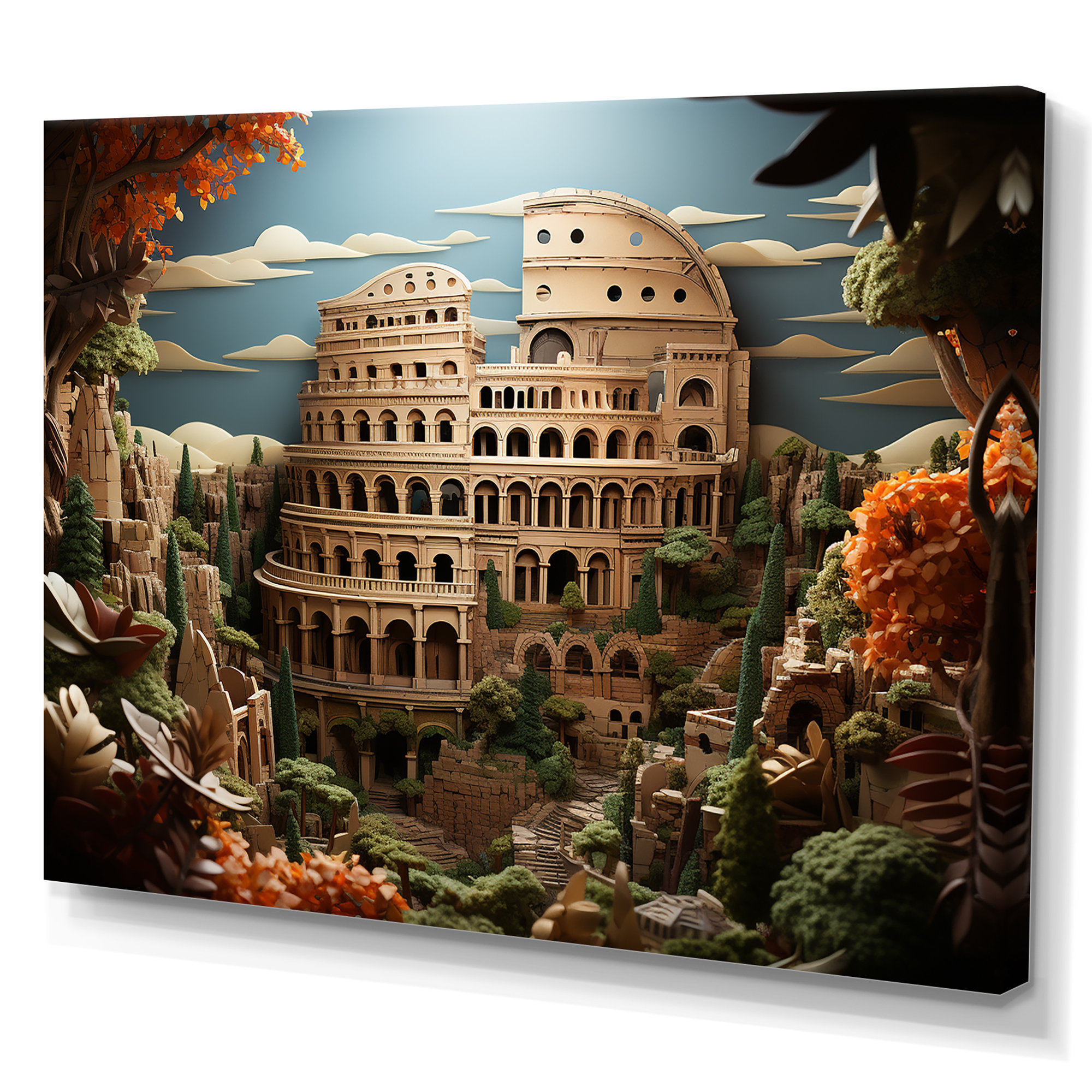 Design Art The Coliseum Inspired By Ancient Roman Arenas I On Canvas ...