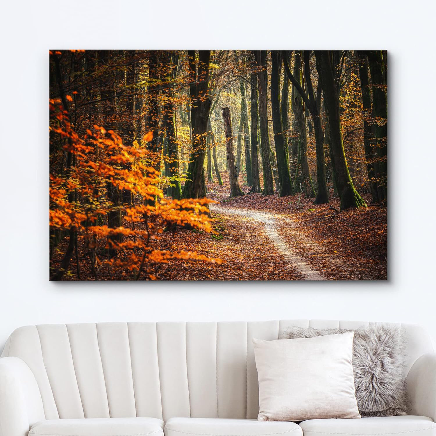 IDEA4WALL Autumn Fall Forest Tree Nature Landscape Pictures Large ...