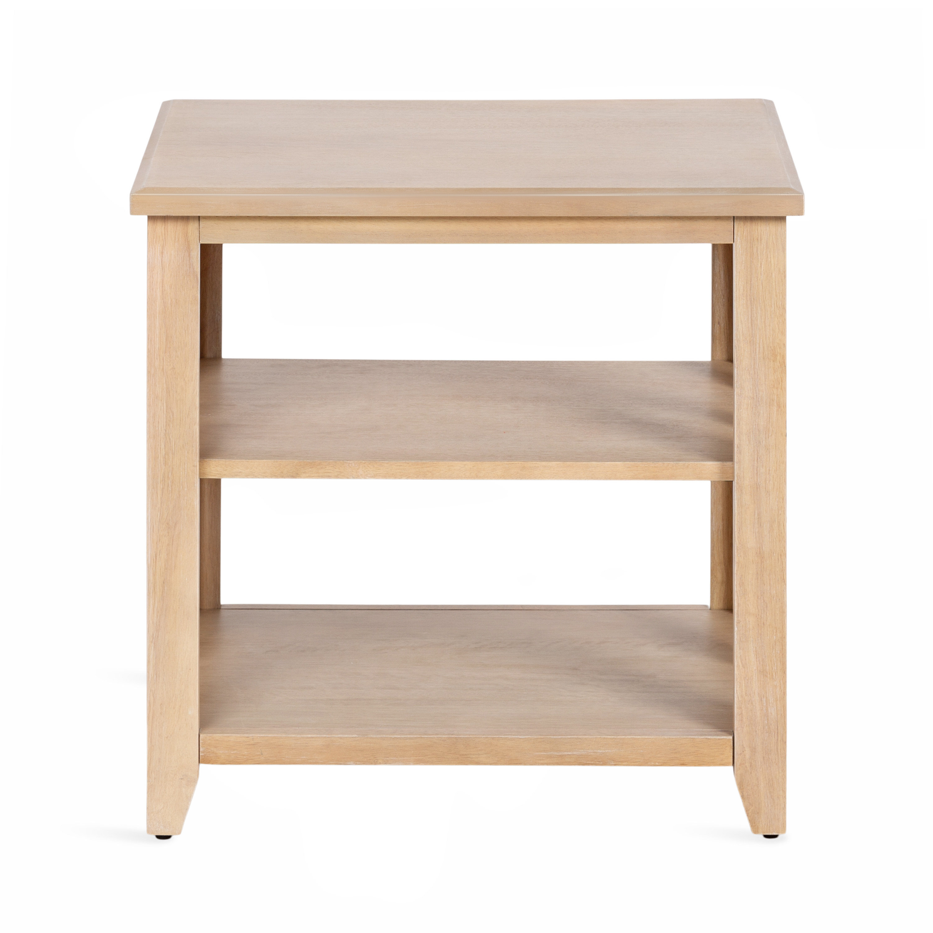 August Grove® Broadbridge Rectangle Tiered Wooden Side Table | Wayfair