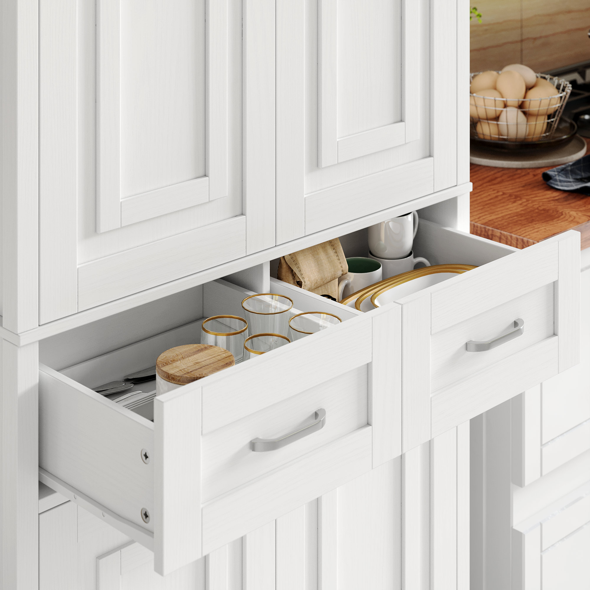 Ebern Designs Garde-manger 70,9 po Hettel et avis - Wayfair Canada