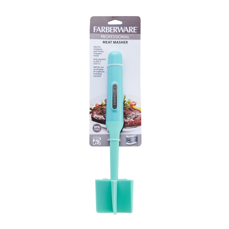 Farberware Pro Meat Masher, 10-Inch, Aqua Sky & Reviews | Wayfair