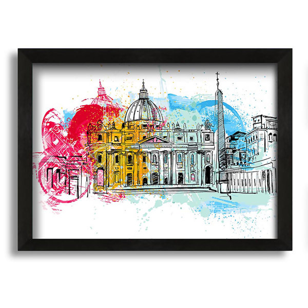 ClassicLiving St Peters Basilica Splash - Single Picture Frame Graphic ...