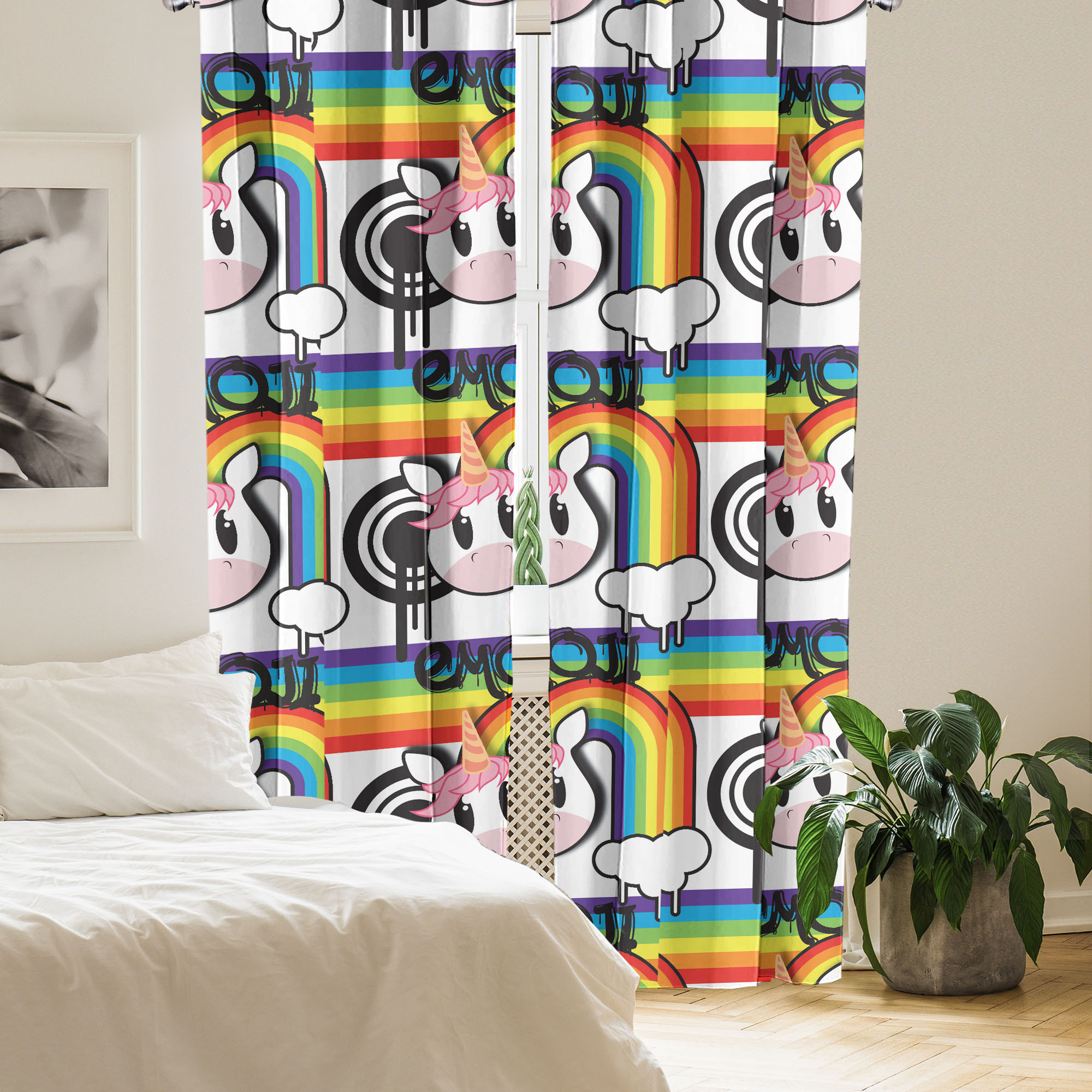 East Urban Home Finnin Microfiber Semi-Sheer Curtain Pair | Wayfair