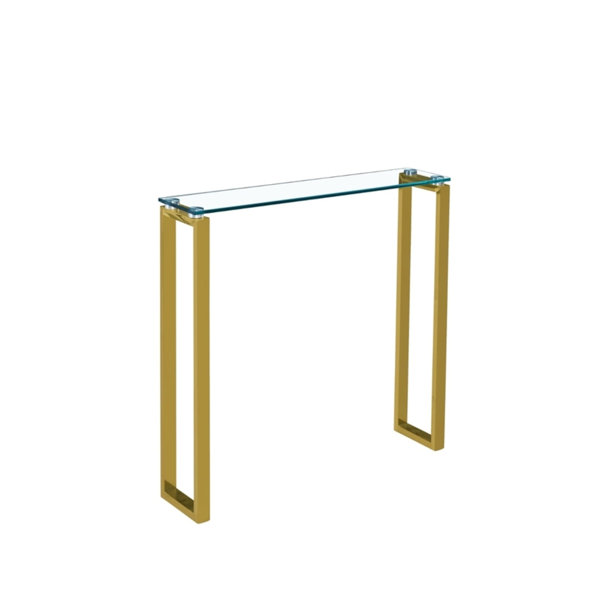 Wrought Studio Berlind Glass Top Console Table & Reviews - Wayfair Canada