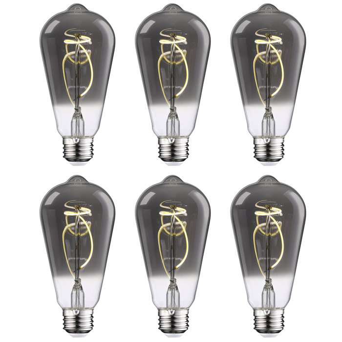 TORCHSTAR ST64 Light Bulb Dimmable, LED Vintage Edison Bulbs, E26 Base ...