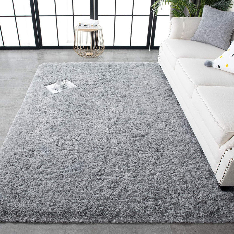 Ebern Designs Rectangle Ellason 4x5.9 Area Rug with Non-Slip Backing ...