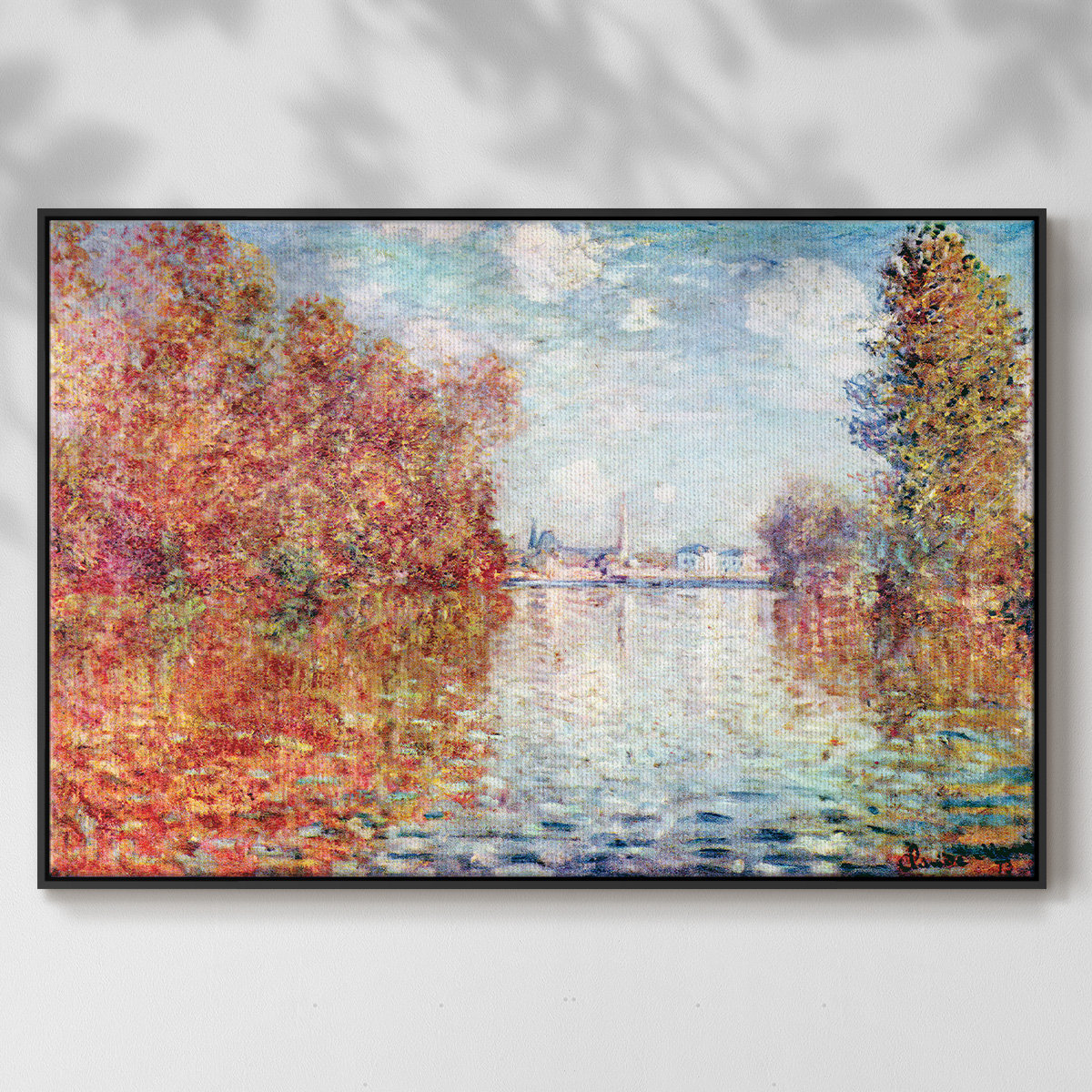 Wexford Home Autumn in Argenteuil by Claude Monet - Floater Frame Print ...