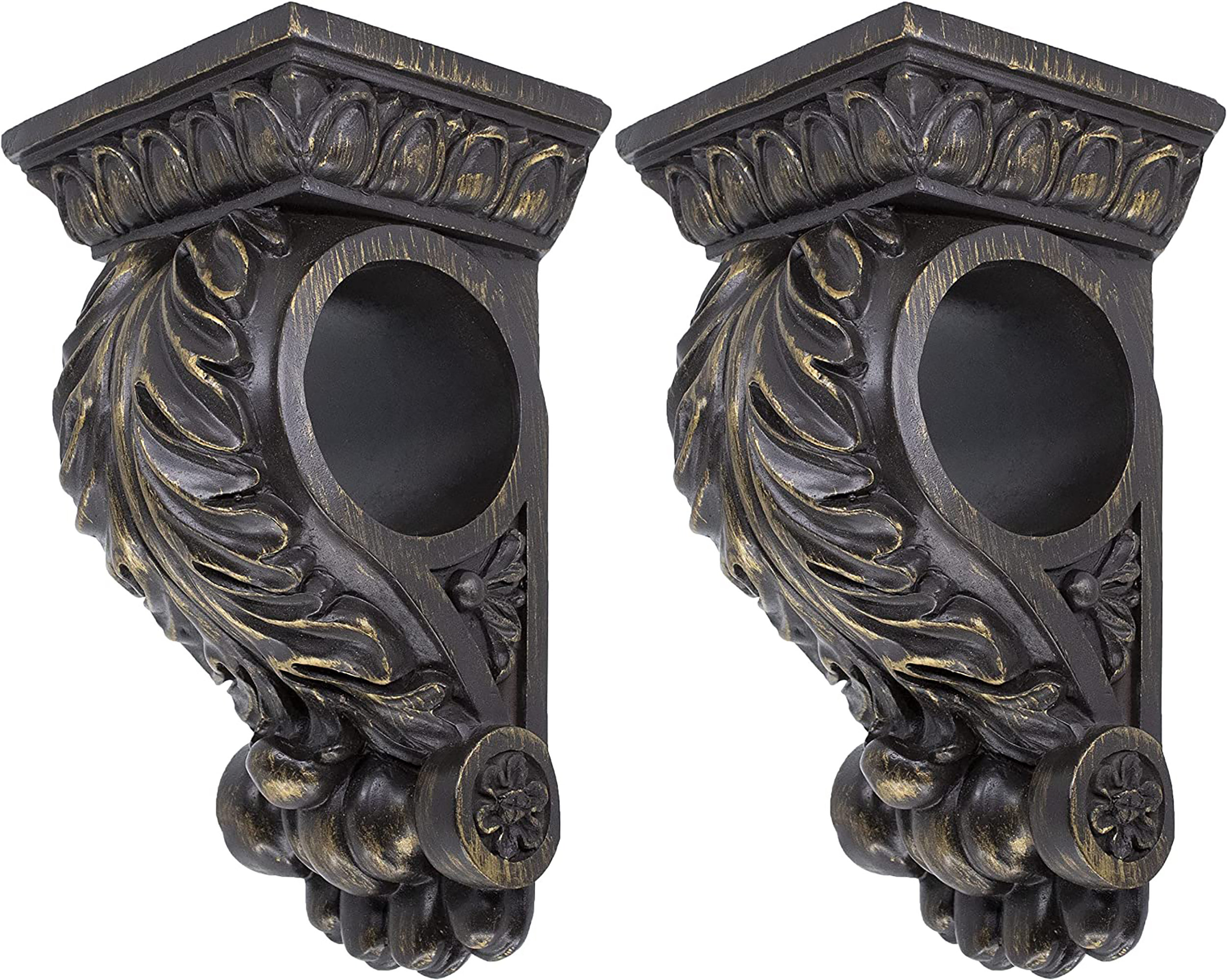 MERIVILLE Chatecu Drapery Sconce, Corbel Bracket, Drapery Scarf Swags ...