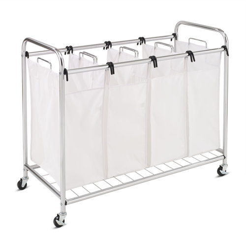 Three Posts™ Heavy-Duty Quad Laundry Hamper & Reviews | Wayfair