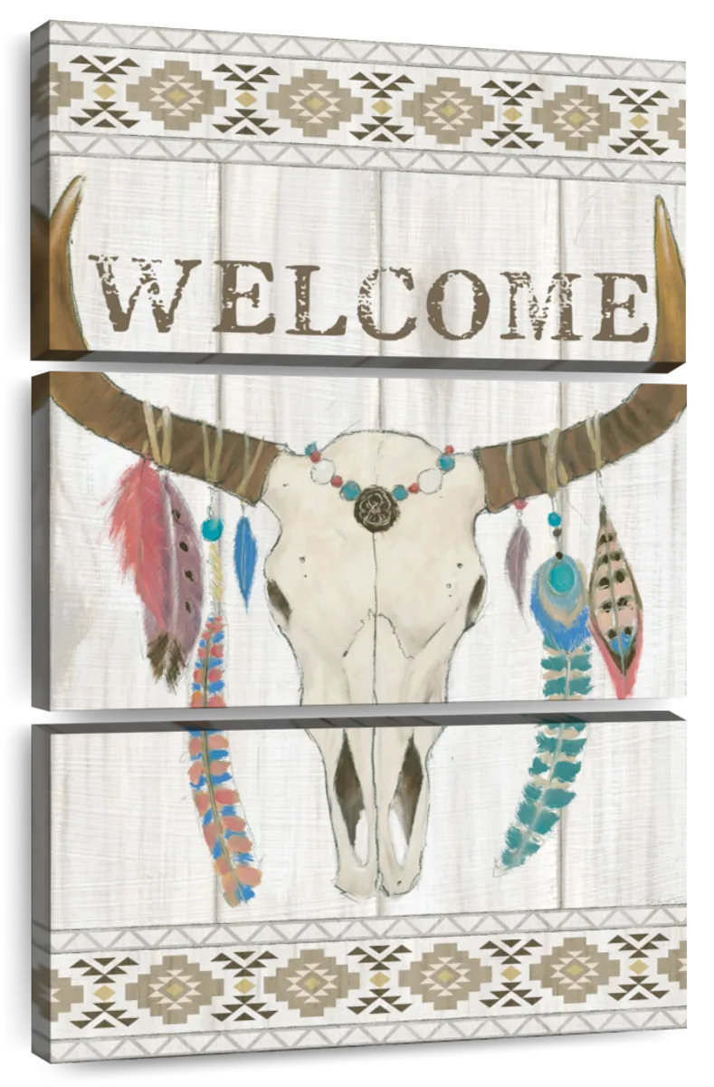 Trinx Kema Bohemian Rising I Welcome Wall Sign | Wayfair