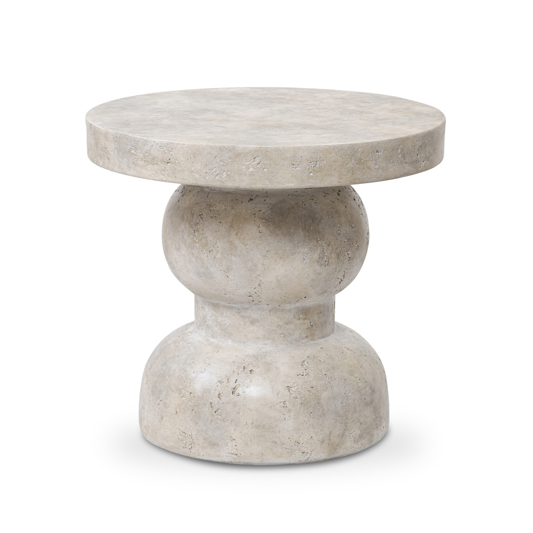 Brayden Studio® RIVERO Round 22'' Outdoor Side Table | Wayfair