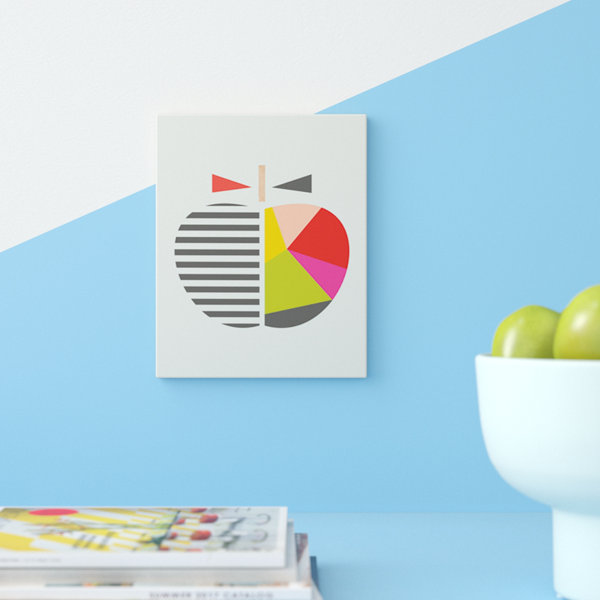 Hashtag Home Geometric Apple - Print | Wayfair.co.uk
