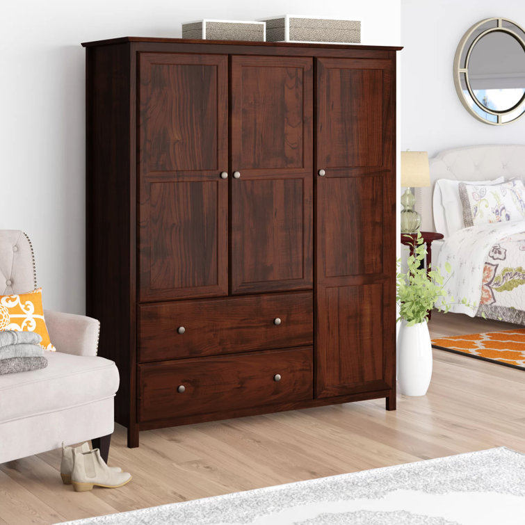 Grain Wood Furniture Shaker Solid Wood Armoire & Reviews | Wayfair