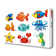 East Urban Home Children's Happy Fish 2 - Wrapped Canvas Print ...