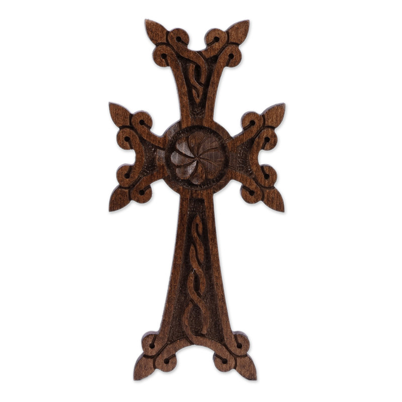 Fleur De Lis Living Handmade Twilight Divinity Wood Cross | Wayfair