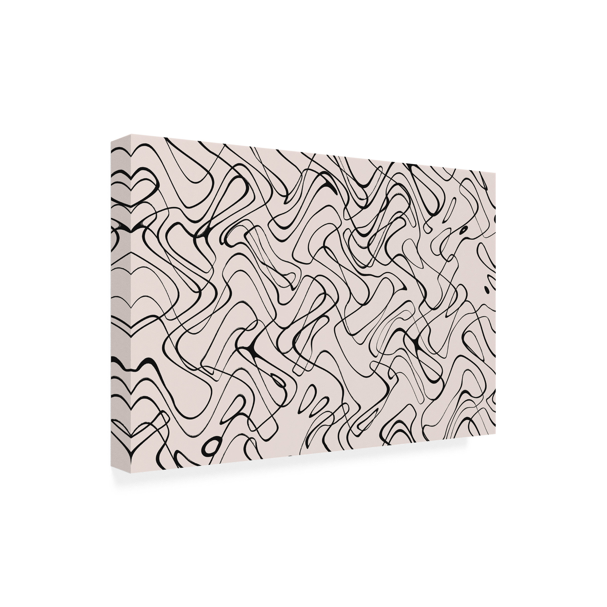 Wrought Studio Treechild Thin Shakey Lines Square Canvas Art - Wayfair ...