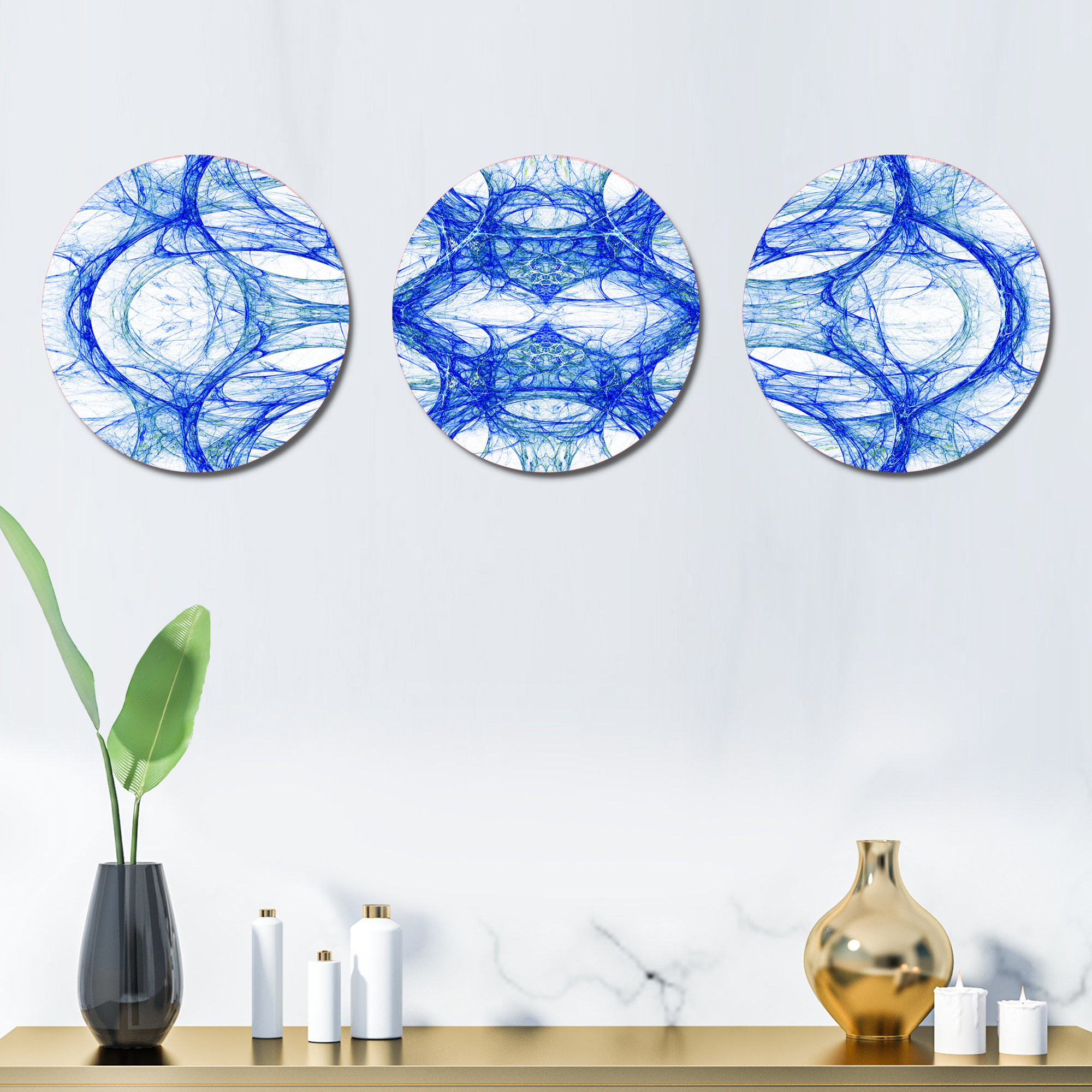 Orren Ellis Head Of Iron Knight - Abstract Metal Wall Decor Set ...