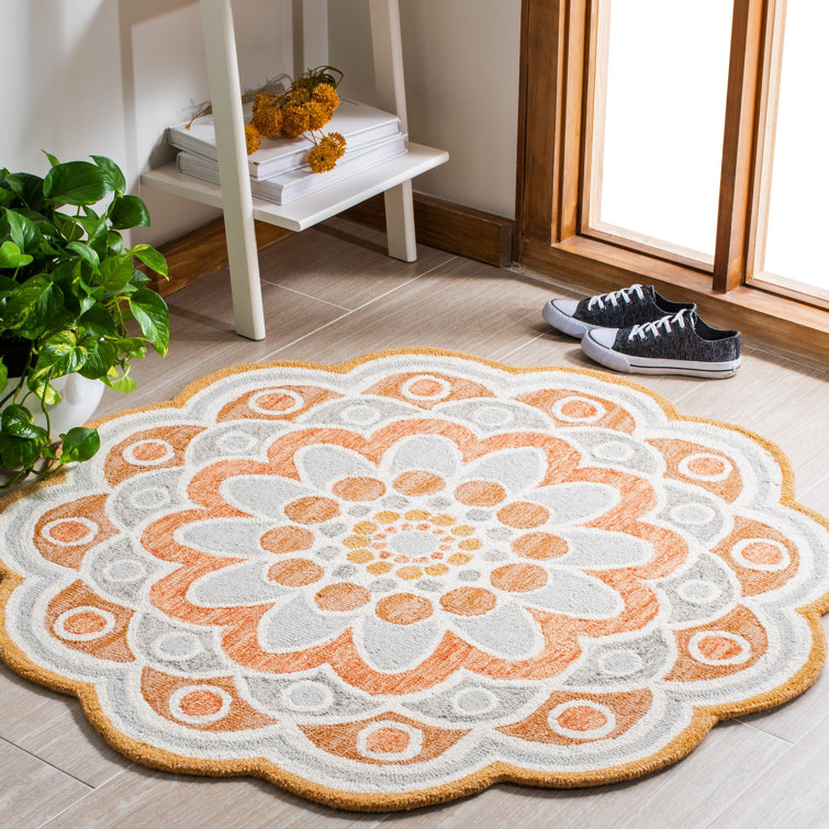 Bungalow Rose Mallon Novelty Hand Tufted Wool Geometric Rug & Reviews ...