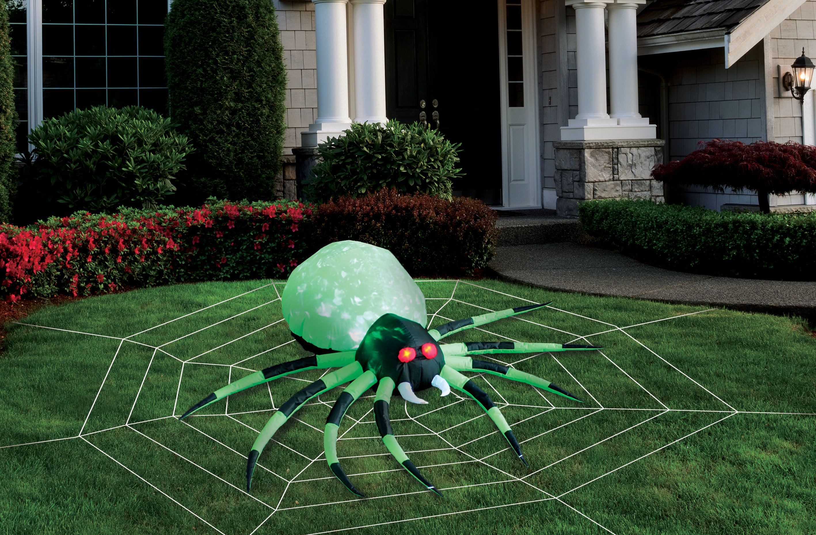 The Holiday Aisle® Spider with Web Inflatable | Wayfair