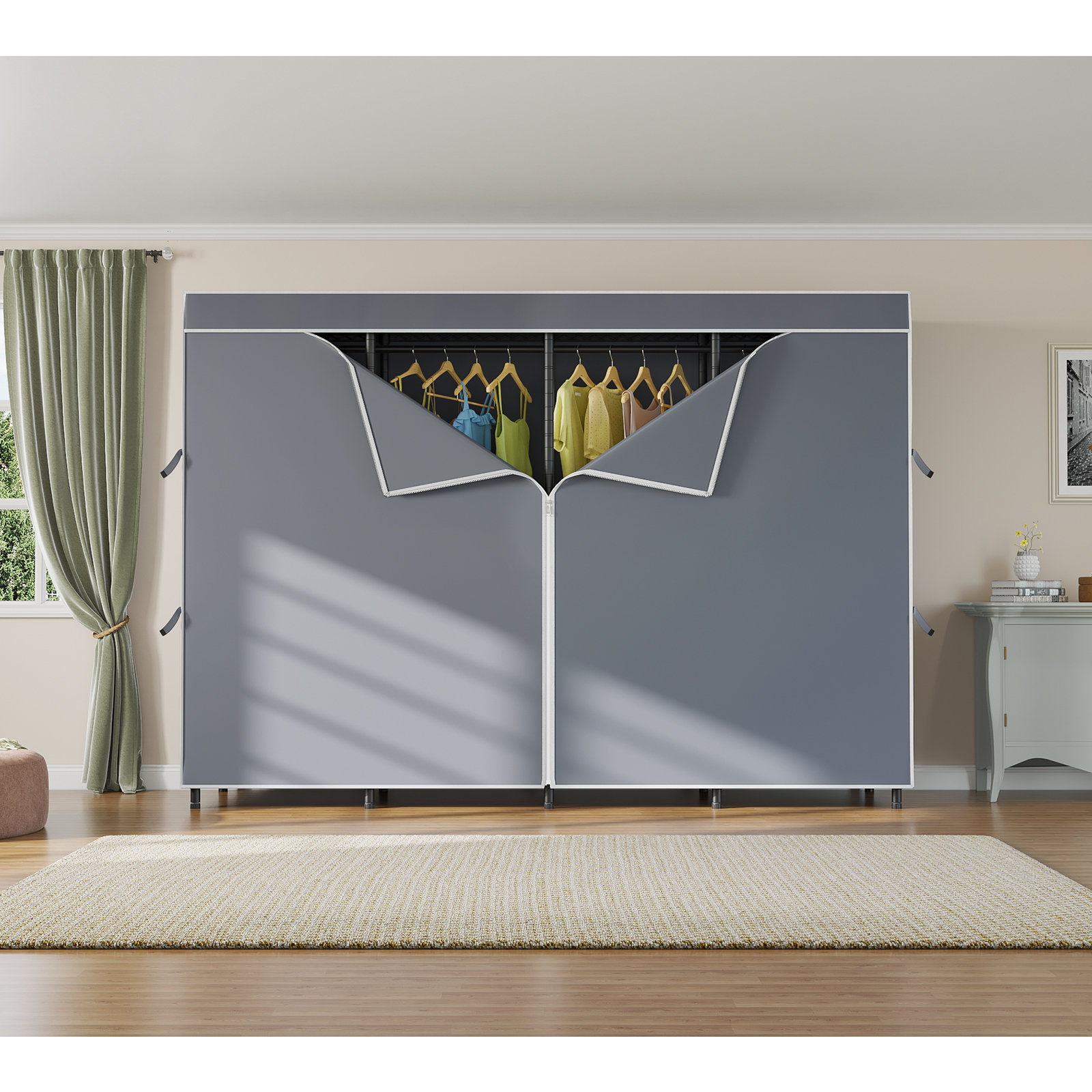 VIPEK V40C Plus Heavy Duty Coverd Clothes Rack, Clothing Rack with ...