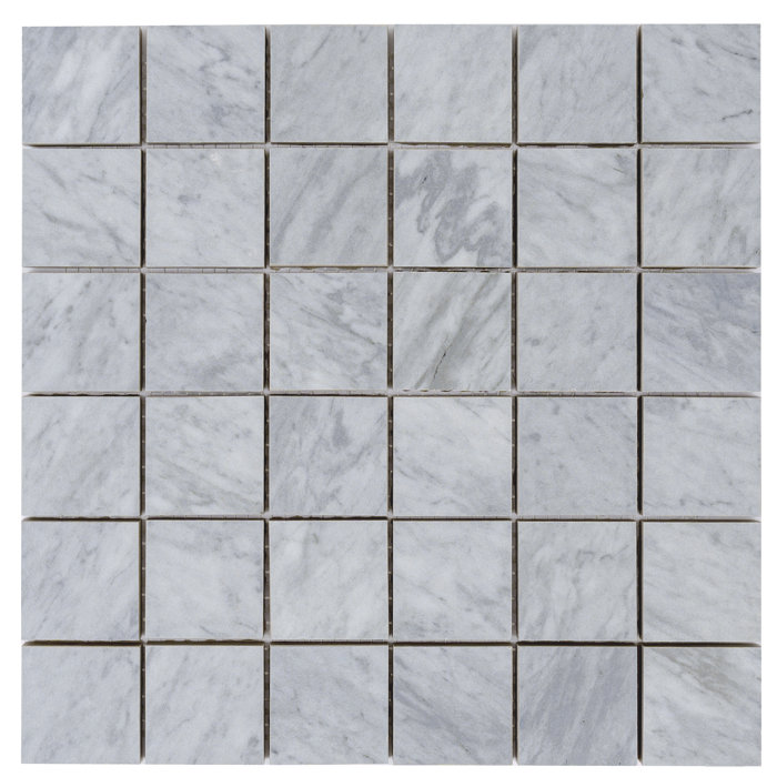 Regalia 12x12 in. Smoke Blue Matte Gres Porcelain Uniform Square Mosaic ...