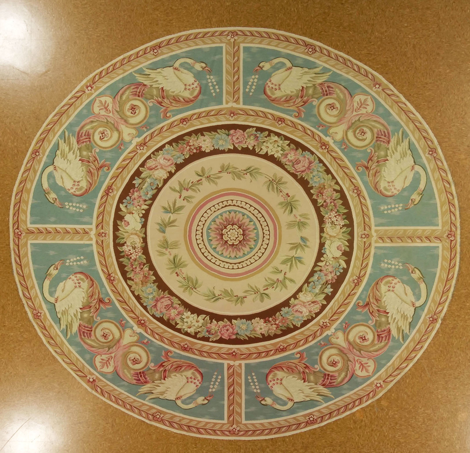 ModRen Rugs Modren Aubusson Style Needlepoint Rug 7.9 X 9.11 | Wayfair