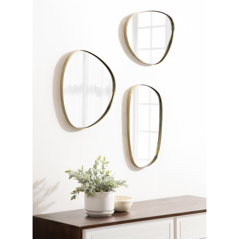 Mercer41 Modern Three-Piece Mirror Set | Wayfair