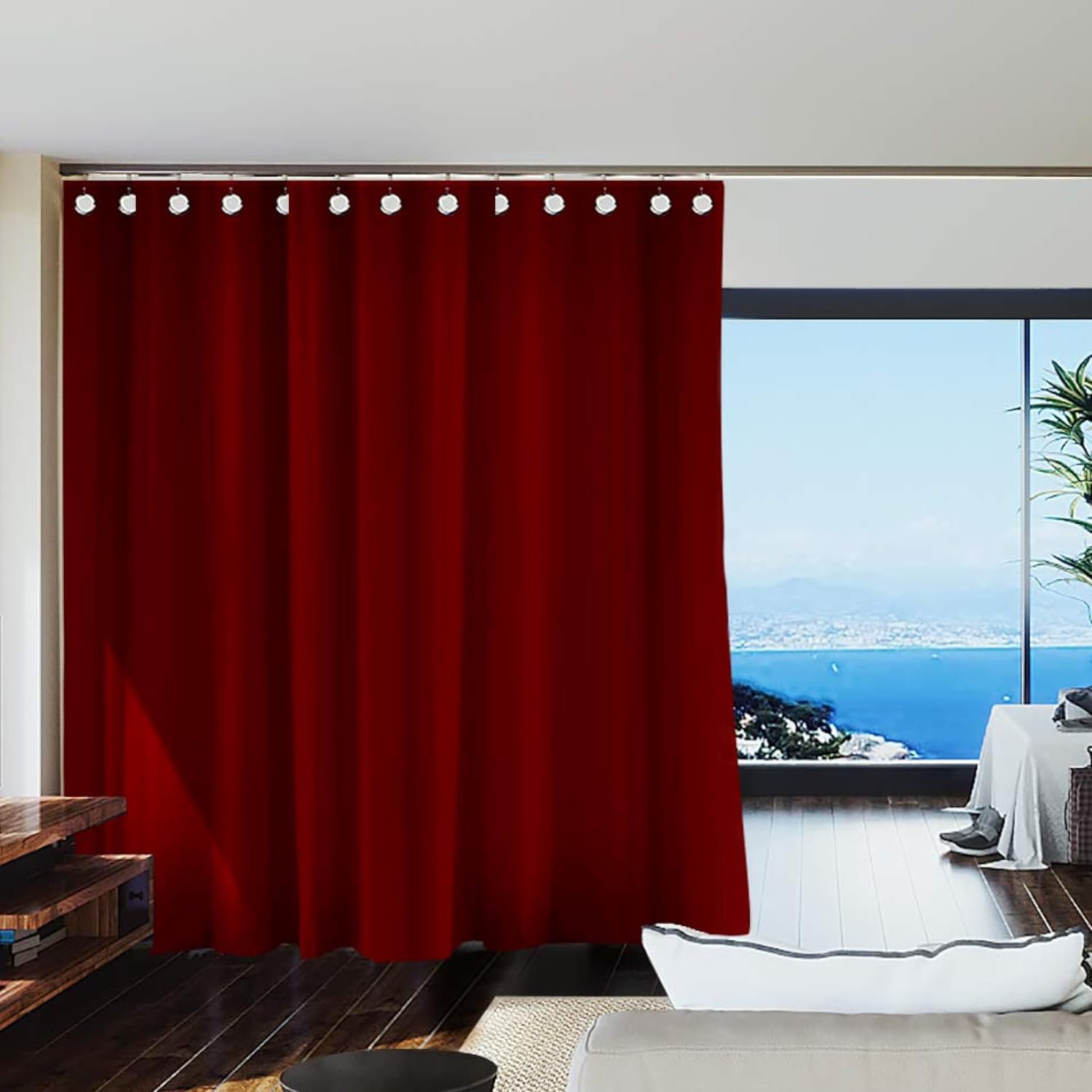 Ebern Designs Room/Dividers/Now Premium Room Divider Curtain, 8Ft Tall ...