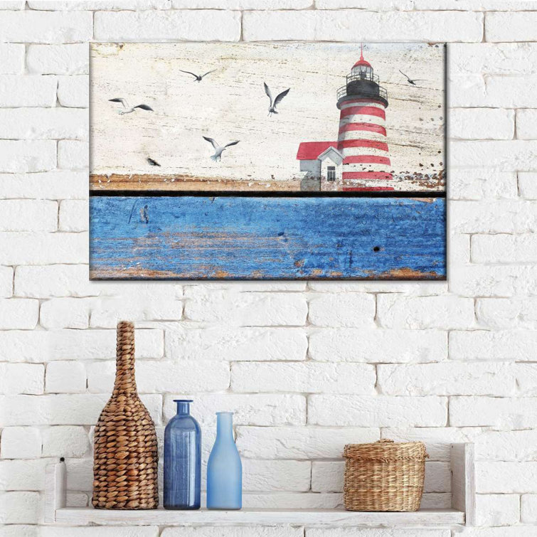 Breakwater Bay Classic Lighthouse Canvas Print - Wayfair Canada