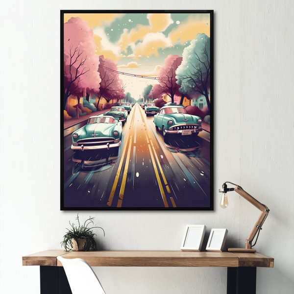 Red Barrel Studio® Green And Pink Retro Roadsters " Green And Pink ...