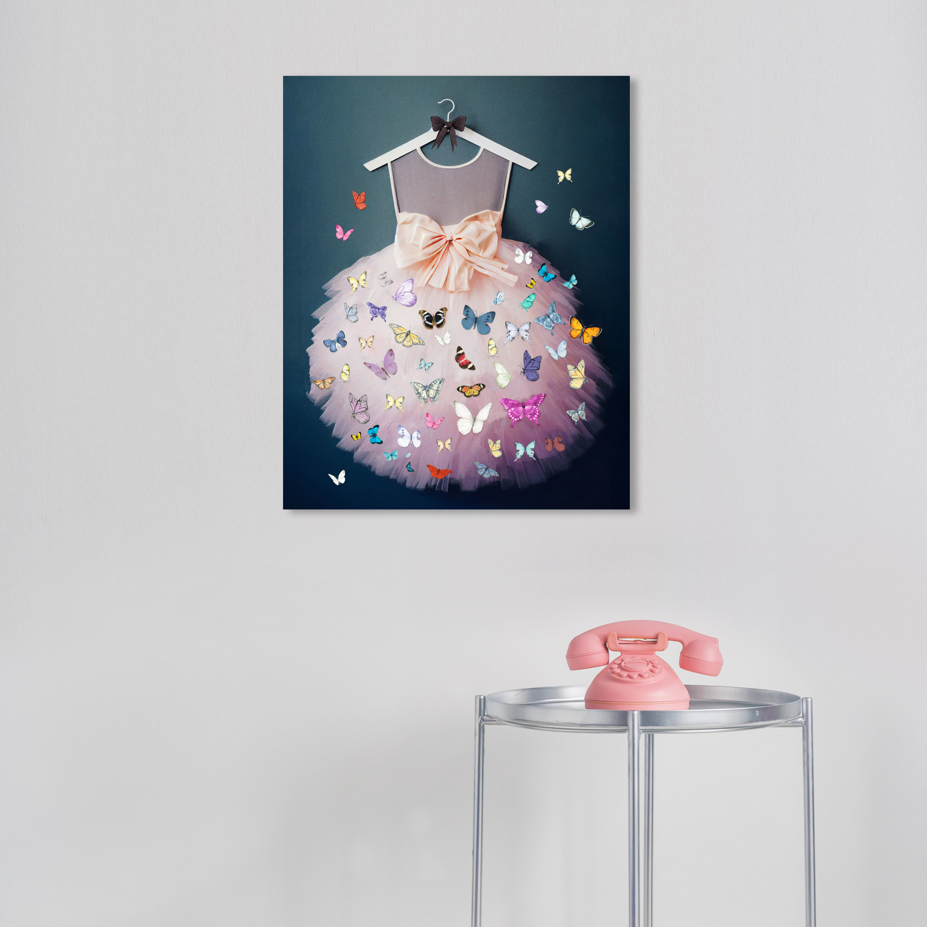 Winston Porter Alberica Tutu Butterflies Night On Canvas Print | Wayfair