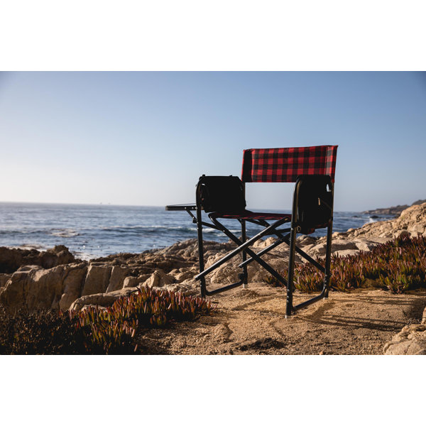 Millwood Pines Outdoor Directors Chair with Side Table - Beach Chair ...