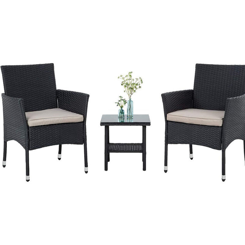 Winston Porter 3 Piece Furniture Patio Chairs, Modern Patio Set for ...
