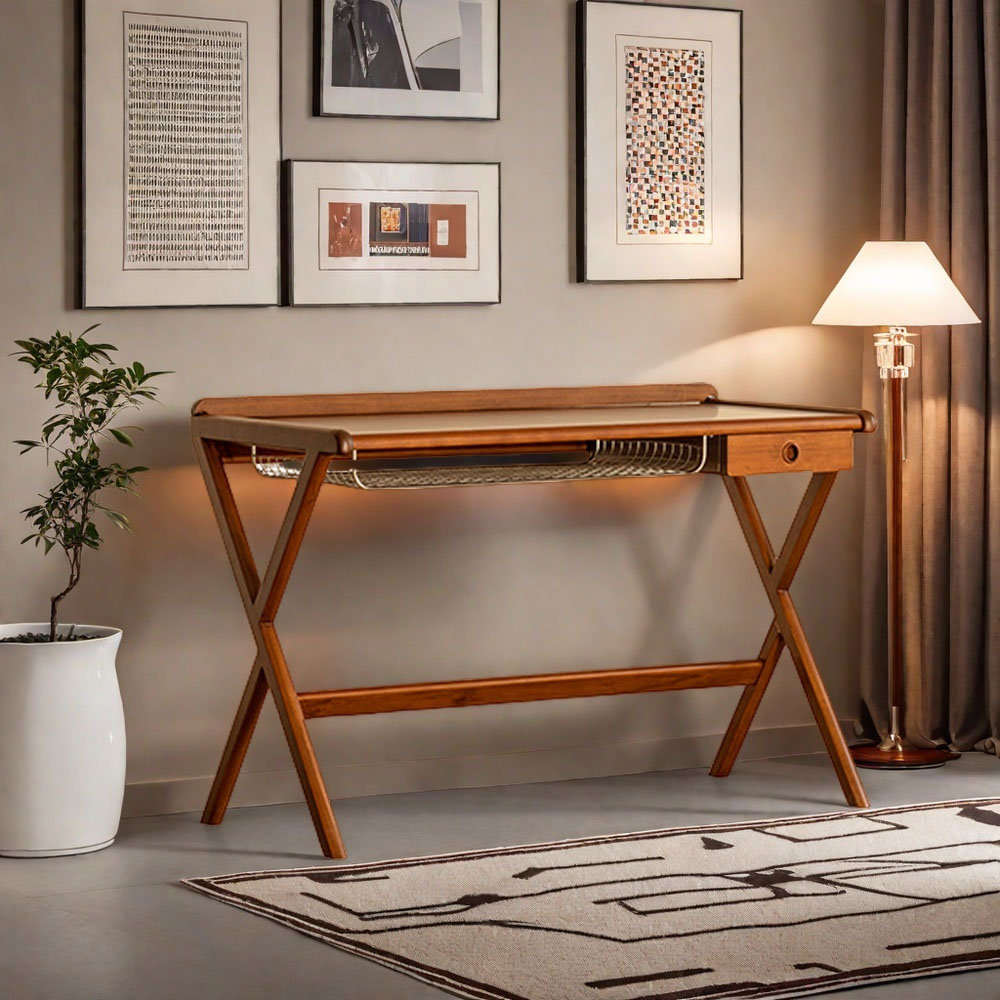 Kaoloupin Japanese style solid wood retro desk | Wayfair