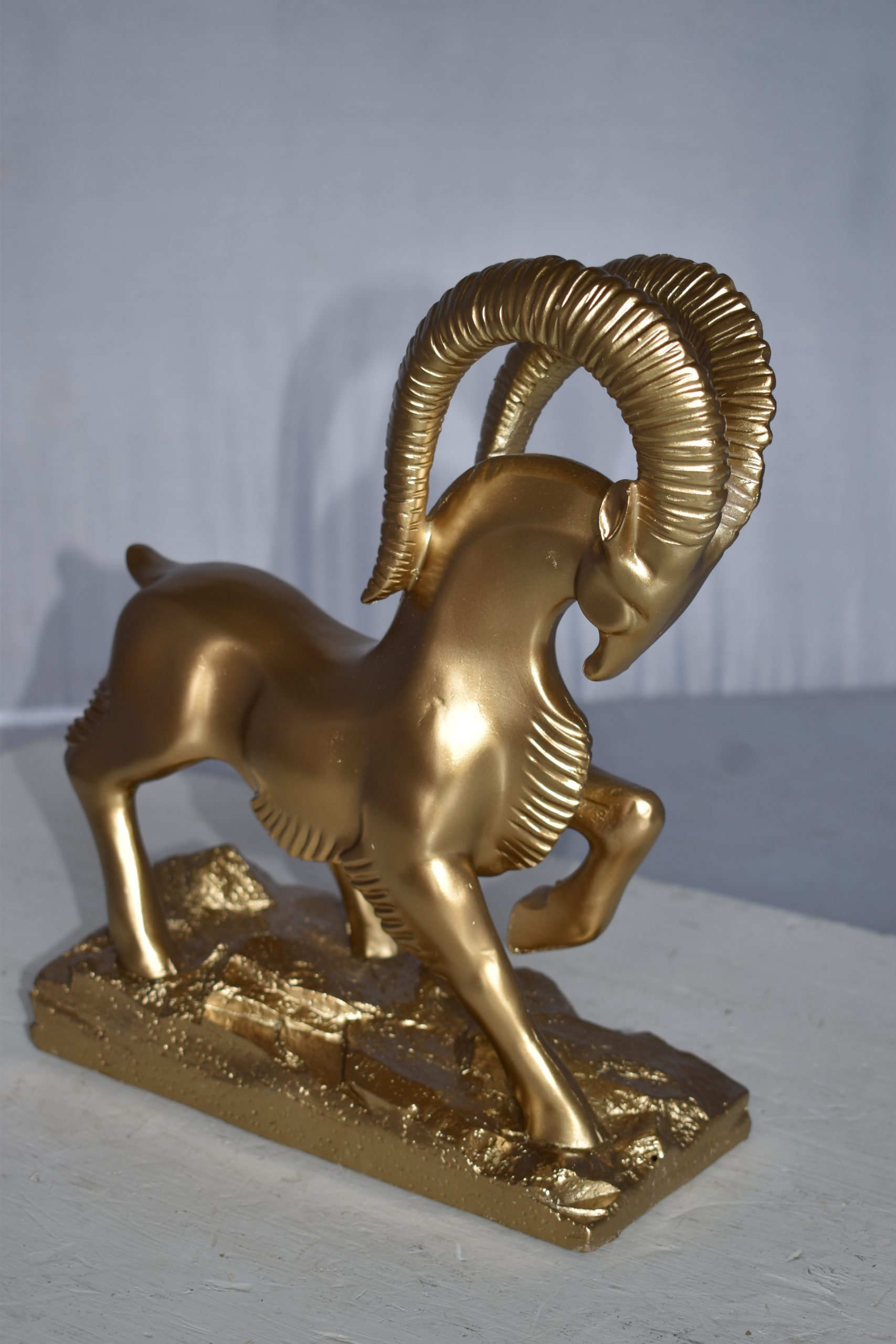Everly Quinn Royal Royal Gazelle Statue Made of Resin - Gold Size: 11 ...